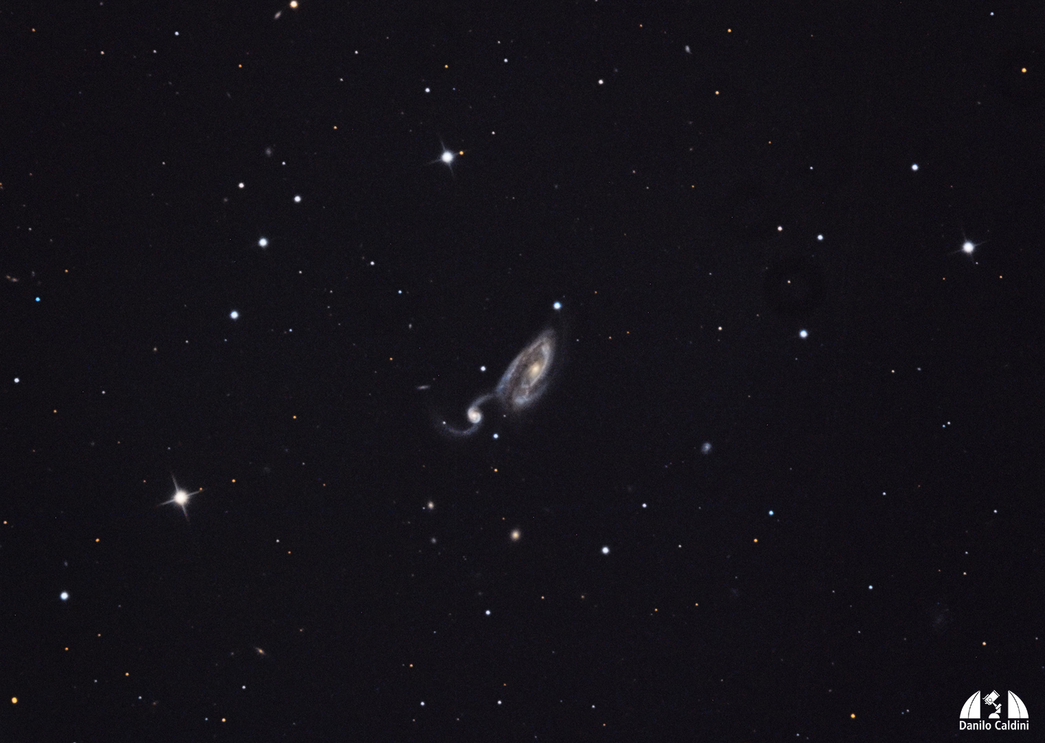 Gruppo Astrofili di Piacenza – NGC5394 + NGC 5395 – Galassie dell’Airone Gruppo Astrofili di Piacenza – NGC5394 + NGC 5395 – Galassie dell’Airone